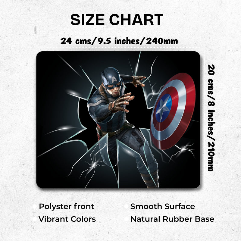 Captain America – Shield Force Mouse Pad – Pawsome Creations