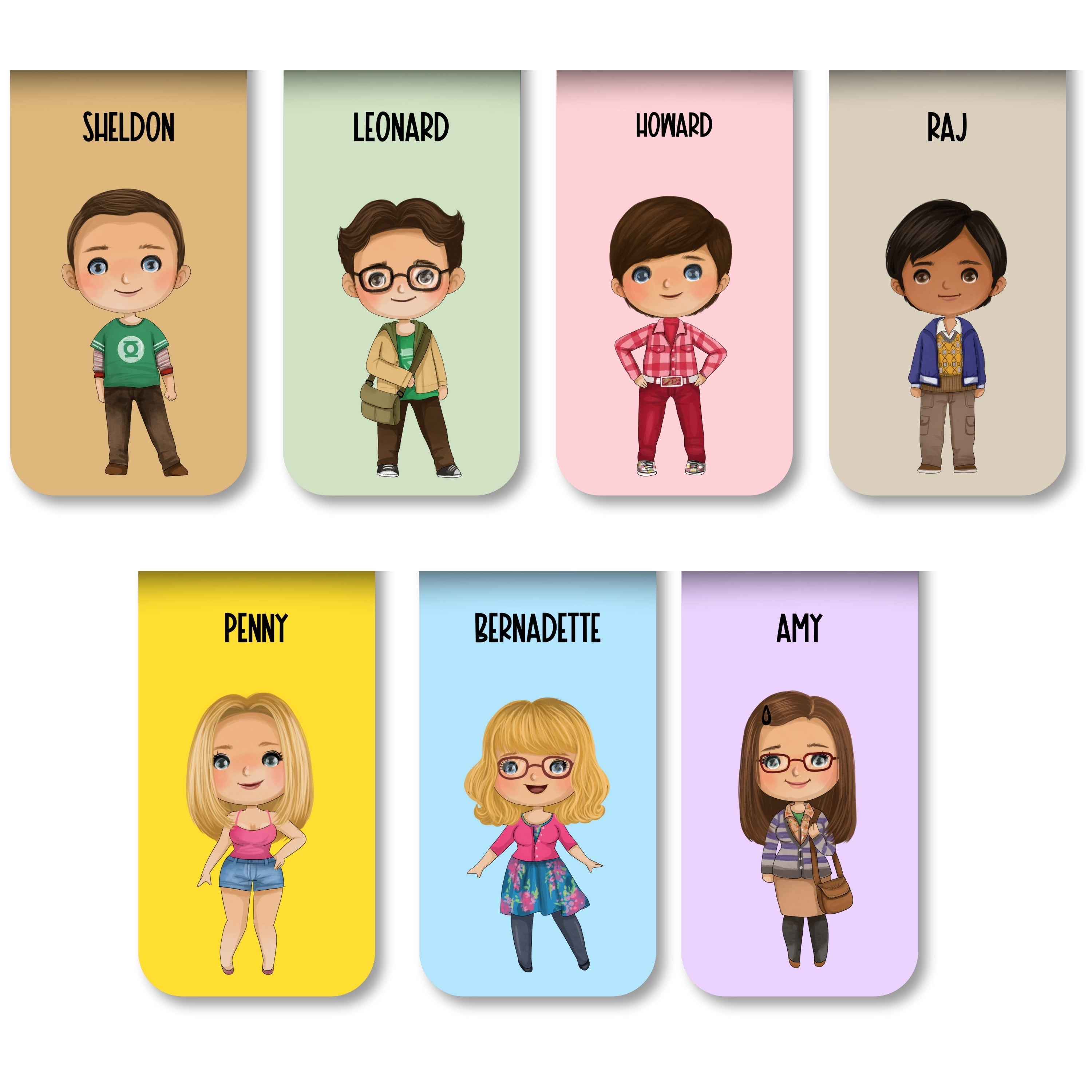The Big Bang Theory Magnetic Bookmarks for Fans | Fun Geeky Reading ...