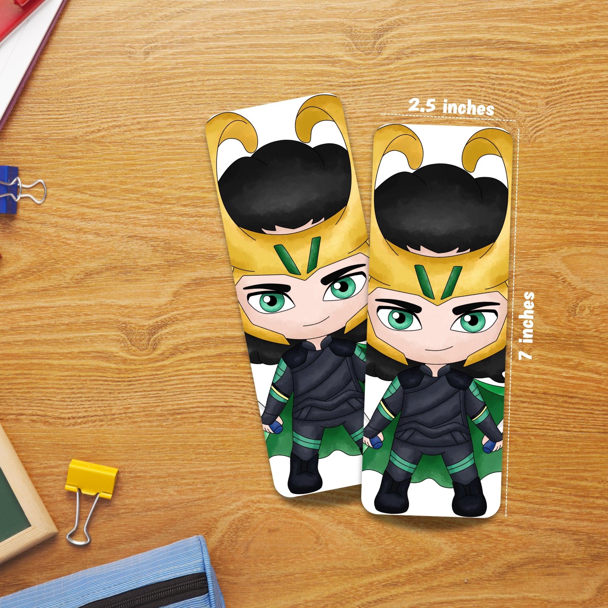 Loki Laminated Bookmark – Pawsome Creations