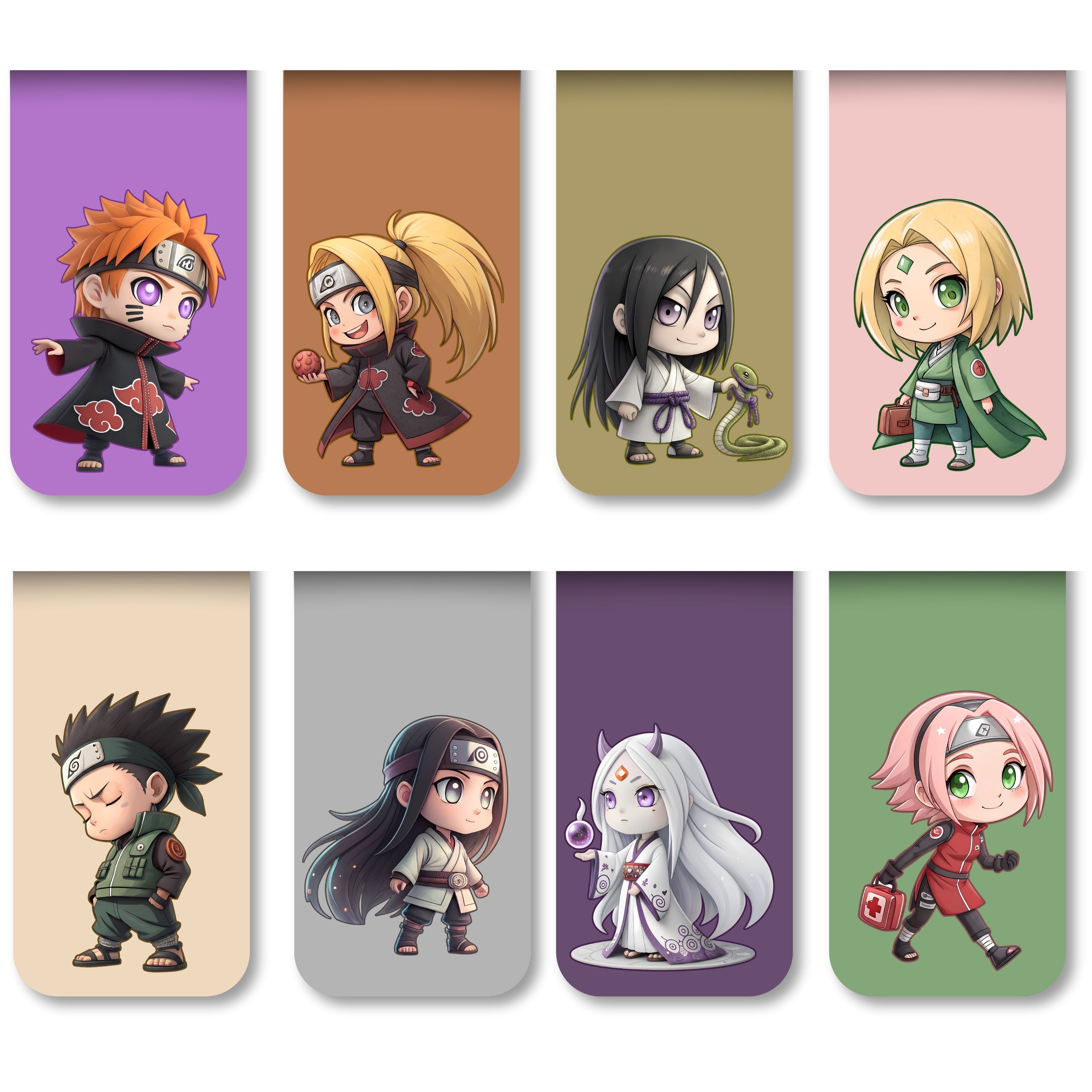 Naruto Magnetic Bookmarks for Anime Fans | Manga Reading Accessories ...