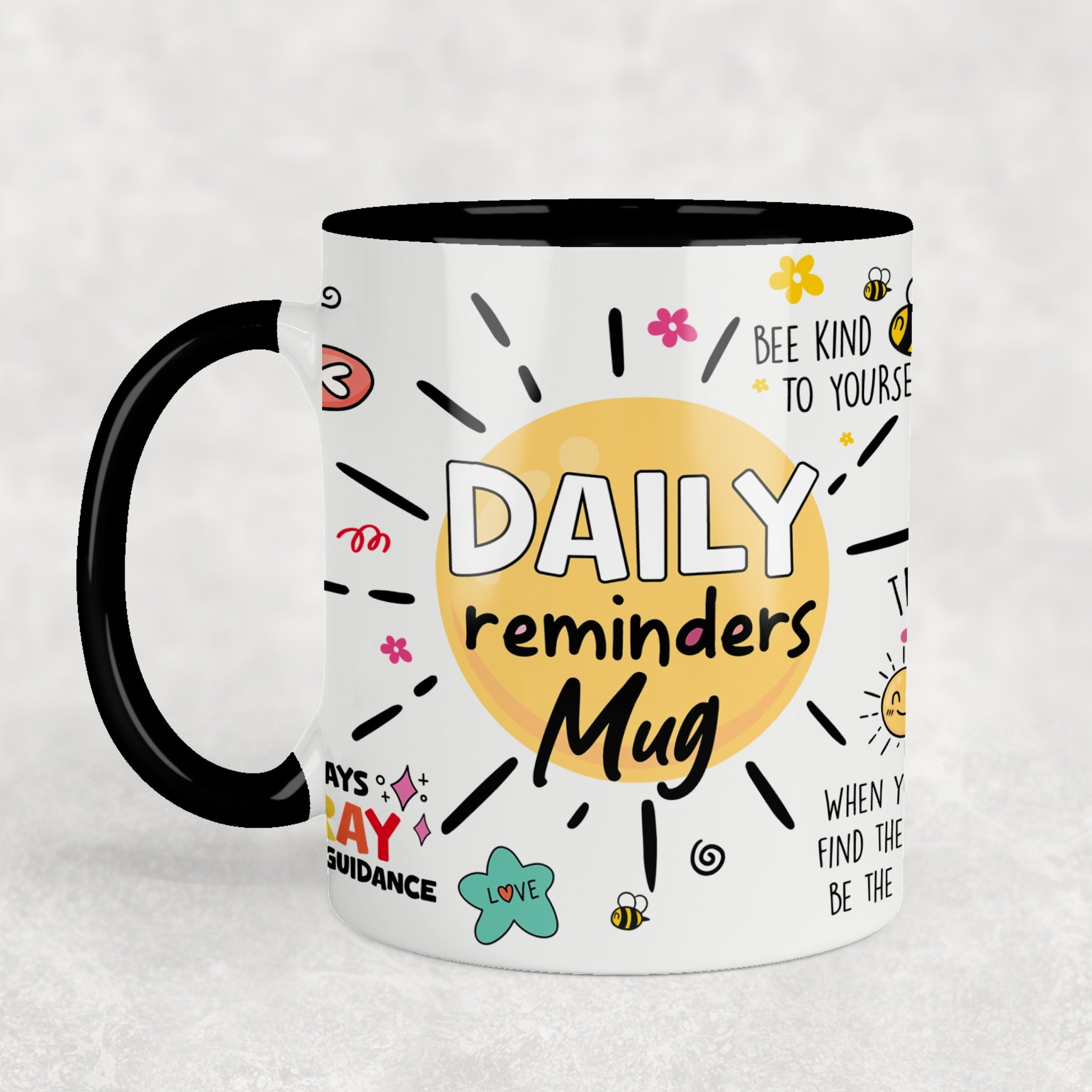 Daily Reminders Ceramic Mug – Pawsome Creations