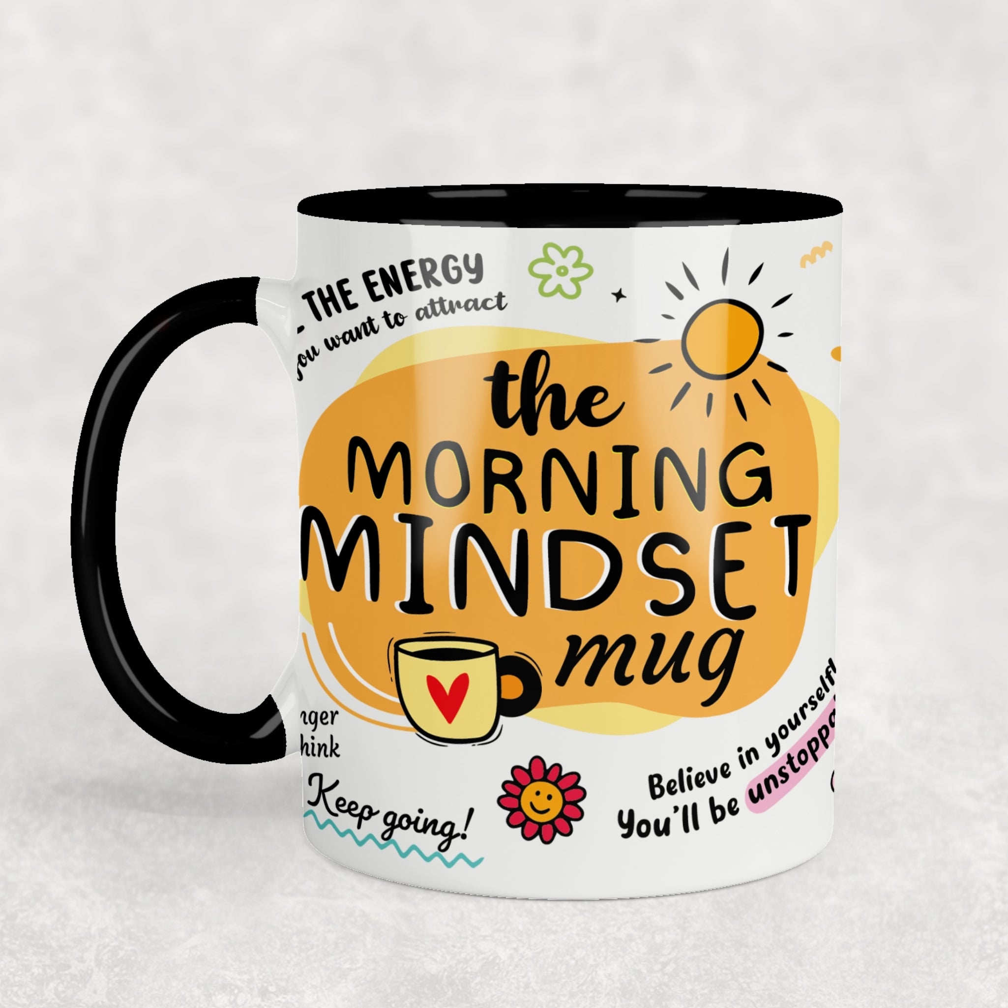 The Morning Mindset Love Ceramic Mug – Pawsome Creations